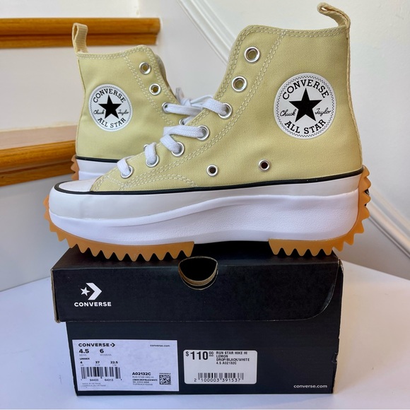 Converse | Shoes | Nwt Converse Run Star Hike Platform Lemon Drop High ...